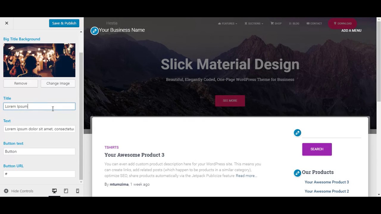 Hestia WordPress Theme Review by ThemeIsle Part 2 - YouTube
