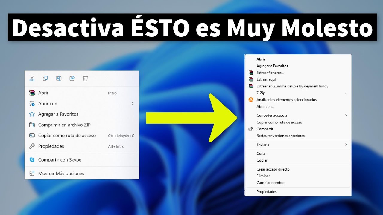 Cambiar Menú Contextual de Windows 11 al de Windows 10, Actívalo como ...