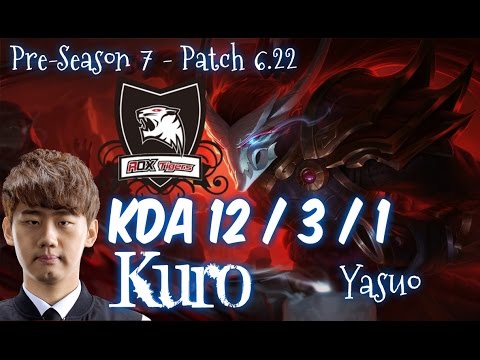 ROX Kuro YASUO vs VIKTOR Mid - Patch 6.22 KR Flex Rank - YouTube