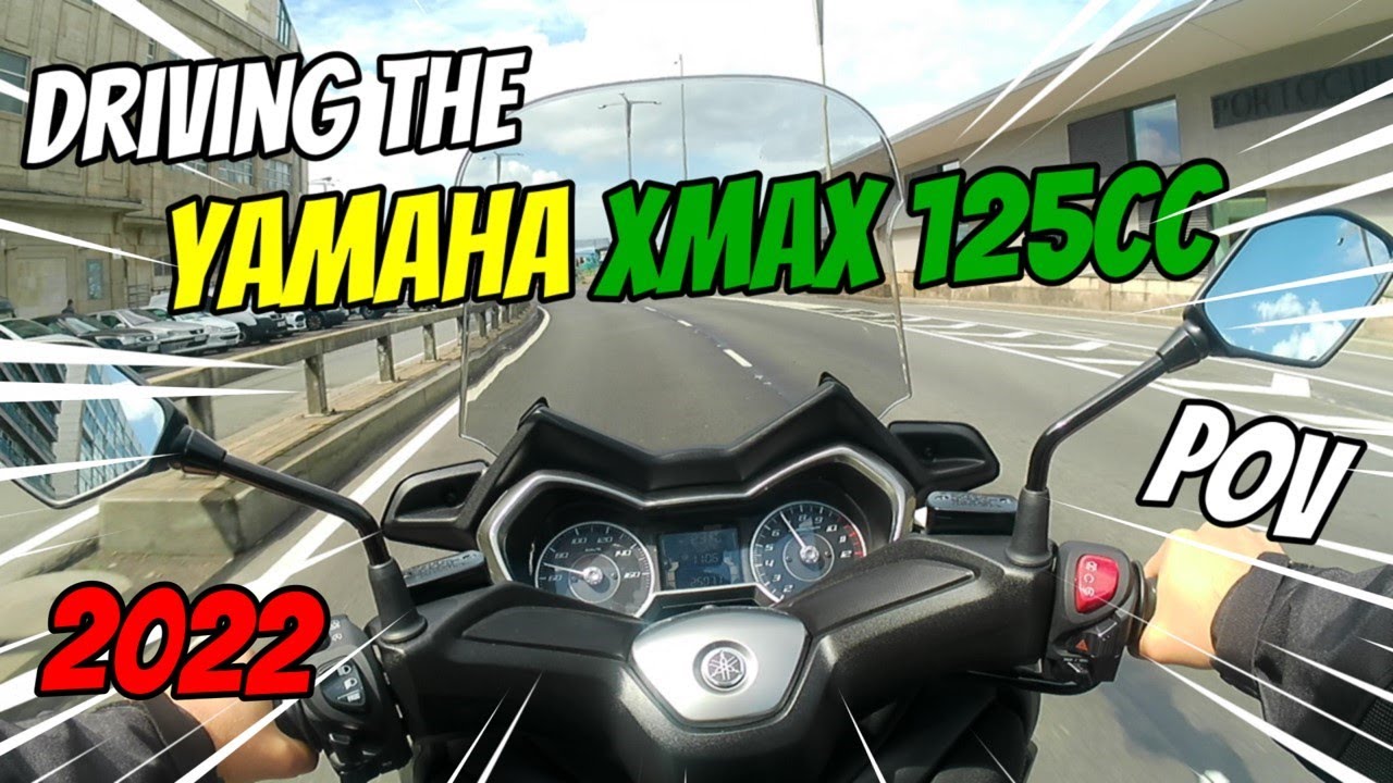 A Quick Ride In The Yamaha Xmax 125 2022 - Raw Engine Sound - YouTube