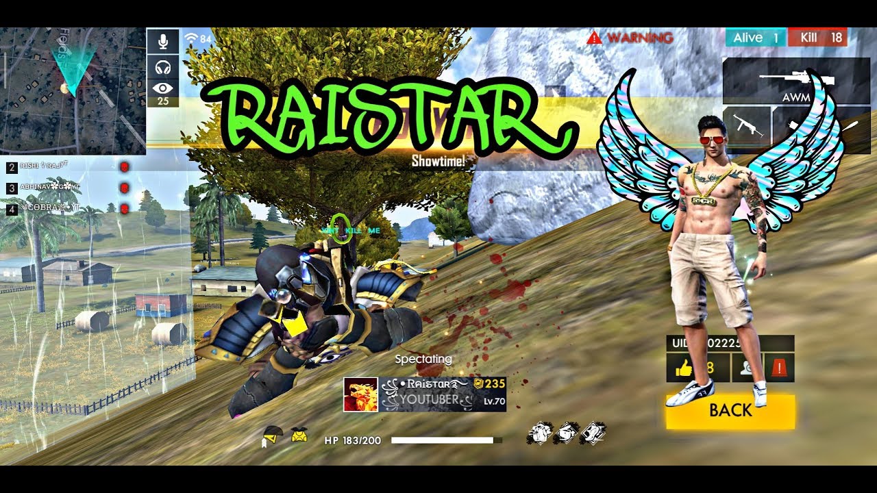 PLAYING WITH RAISTAR |GARENA FREE FIRE | - YouTube