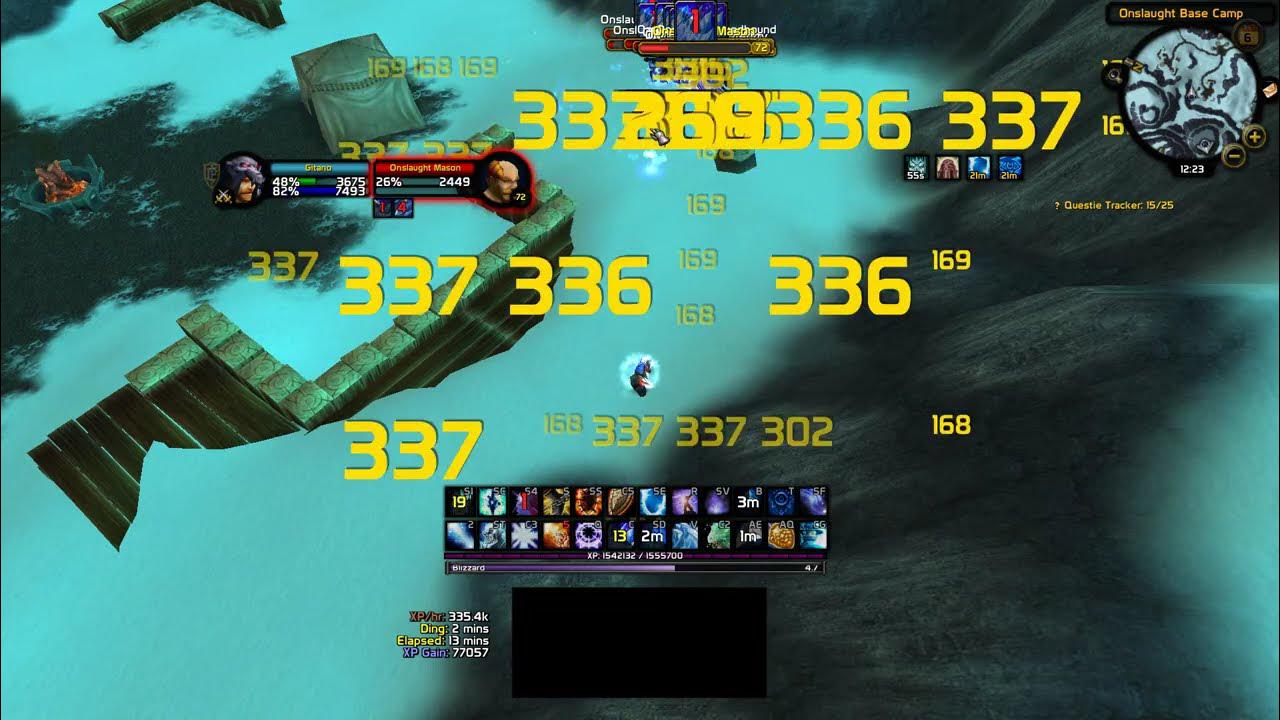 Mage Aoe Leveling Spots 68 80 Wotlk Classic Youtube
