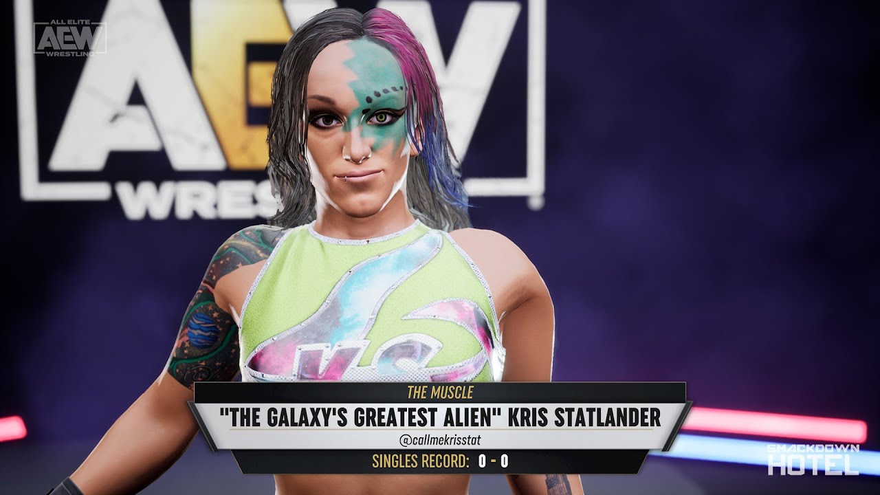 AEW Fight Forever Kris Statlander Entrance, Signature, Finisher - YouTube