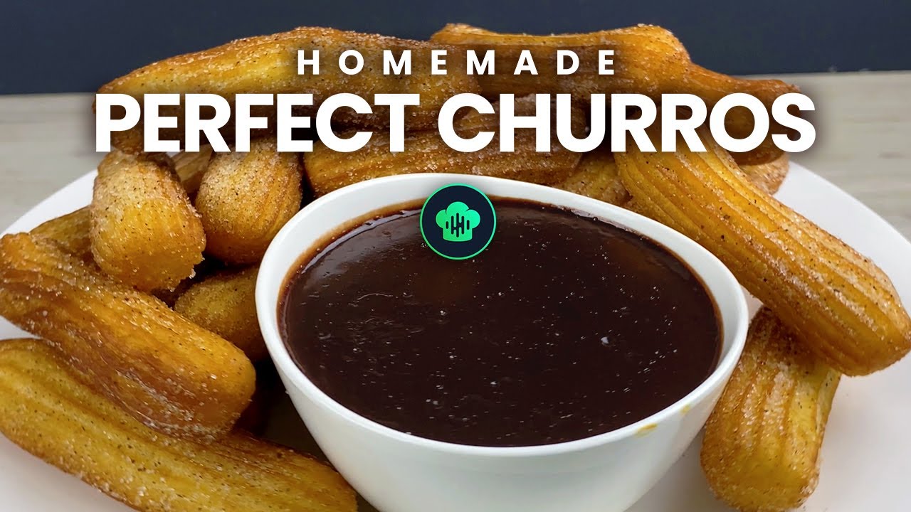 Perfect HOMEMADE Churros - Easy & Crispy Churros Recipe with Chocolate ...