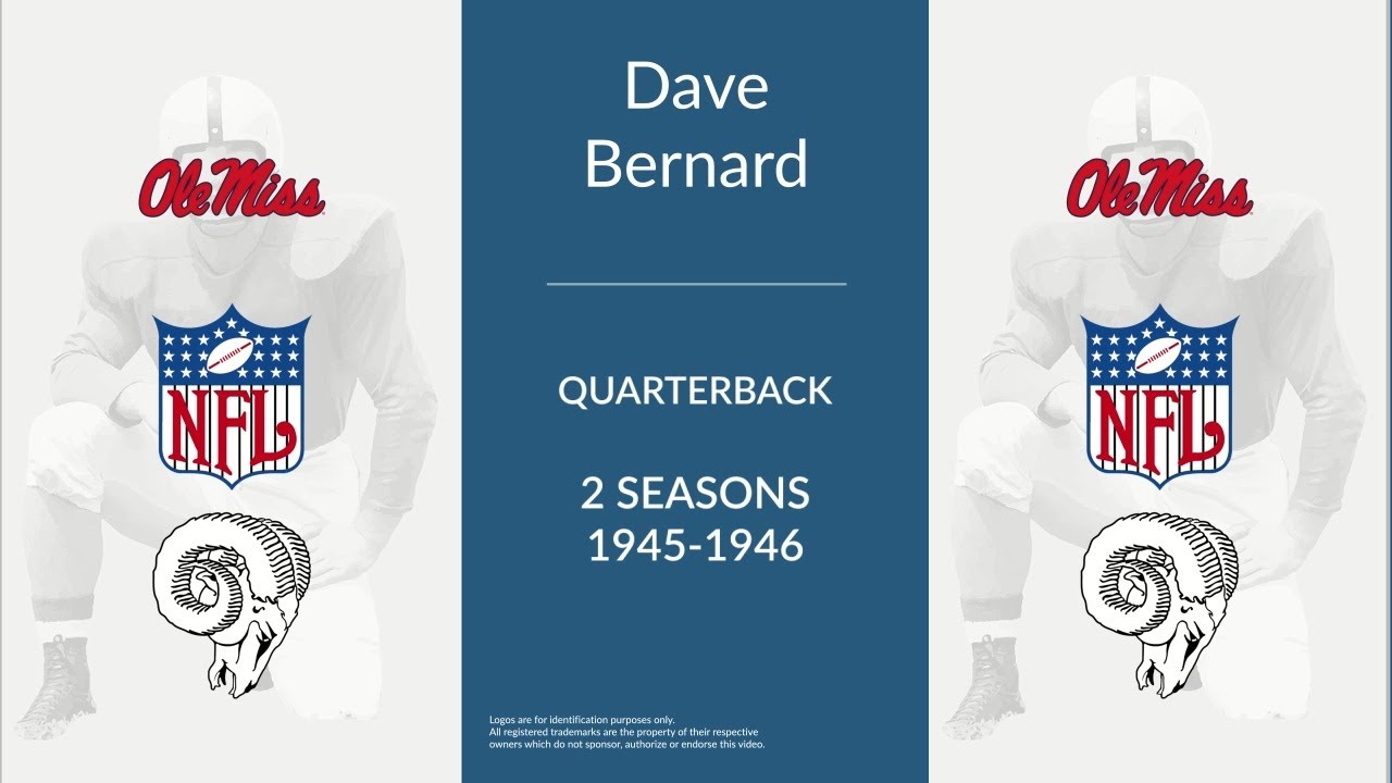 Dave Bernard: Football Quarterback, Fullback, and Linebacker - YouTube