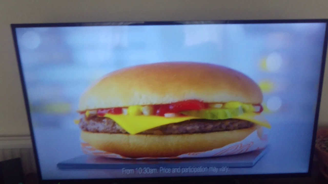 99p cheeseburger part of the McDonald's saver menu TV advert - YouTube