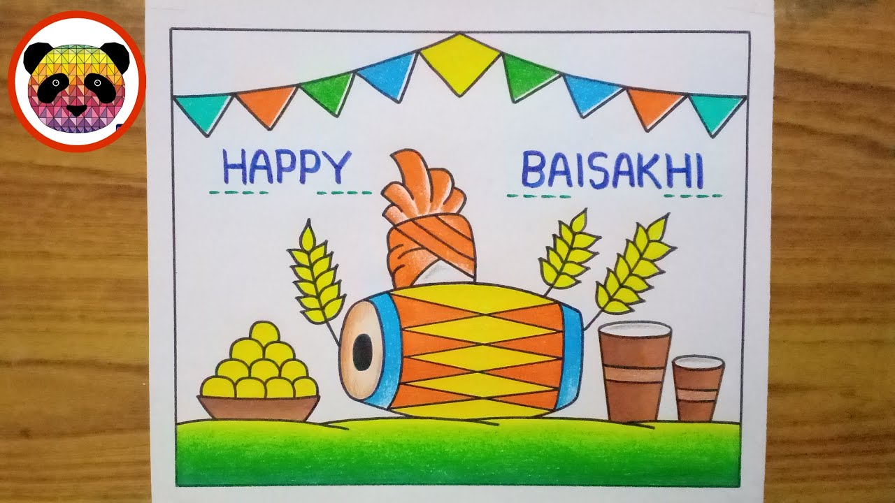 Baisakhi Drawing / Baisakhi Drawing Easy / Baisakhi Festival Drawing ...