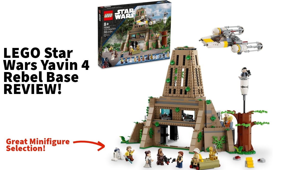 LEGO Star Wars Yavin 4 Rebel Base REVIEW! Set 75365 - YouTube