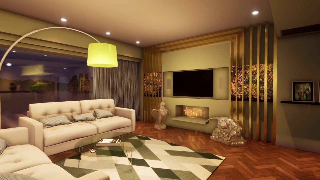 Interior scene modelled in Cinema 4D and rendered using Unreal Engine ...
