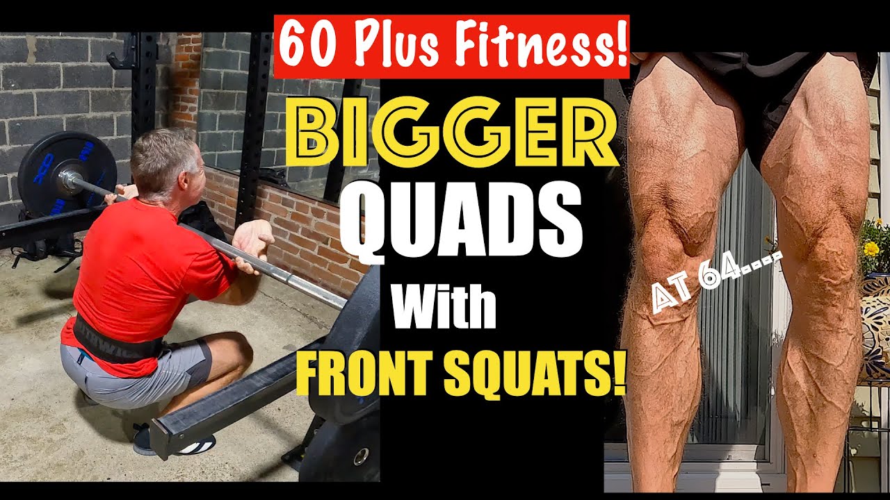 BIGGER QUADS WITH FRONT SQUATS! | Growing Bigger Quads @64! | #quads # ...