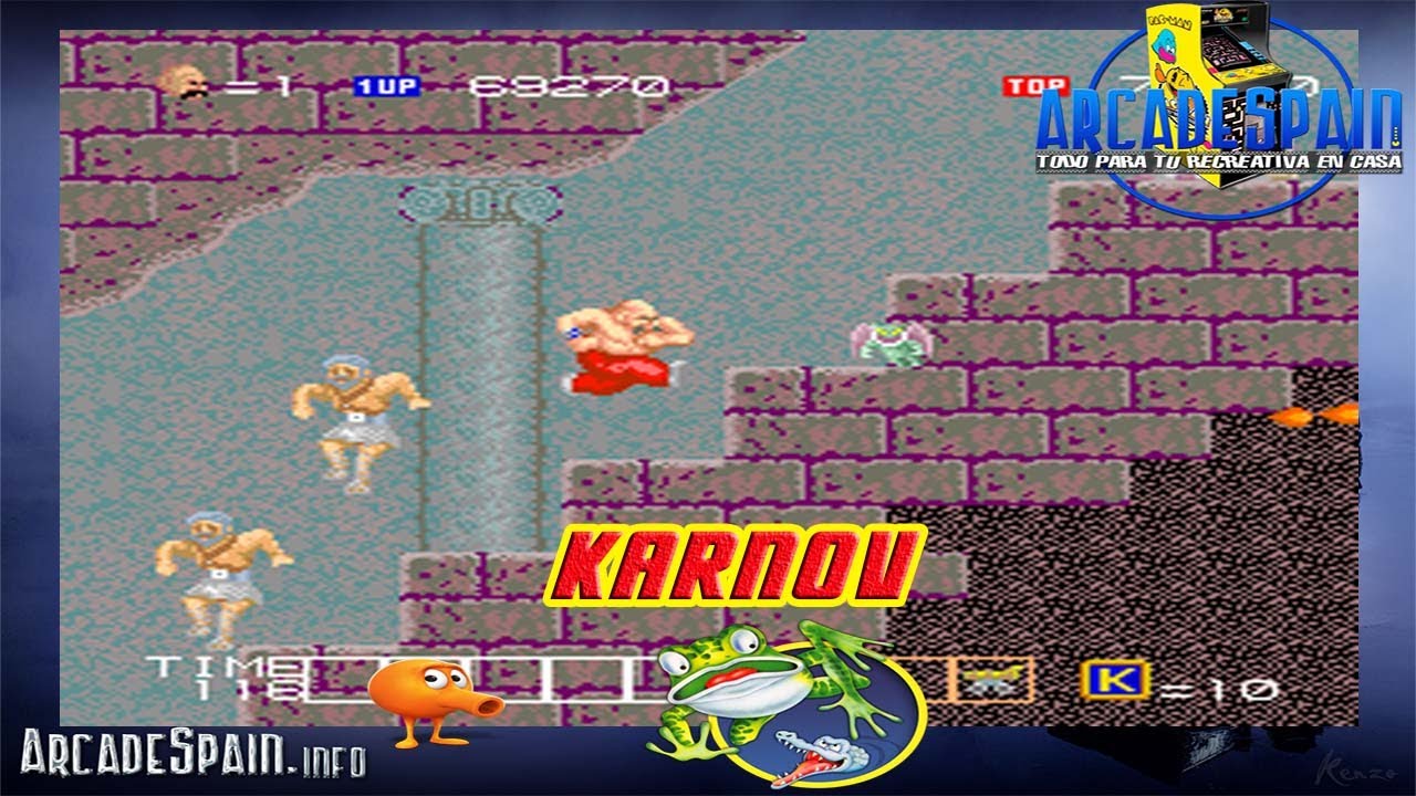 Karnov juego arcade de 🕹️recreativas🕹️ - PORTABLE - - YouTube