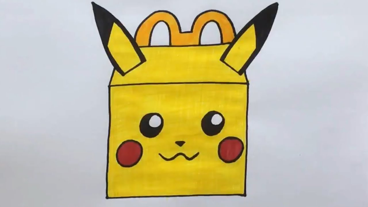 How to draw a Pikachu Happy Meal ️ - YouTube