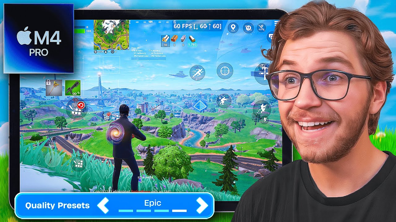Fortnite Mobile iOS MAX GRAPHICS Look Amazing... (iPad Pro Gameplay ...