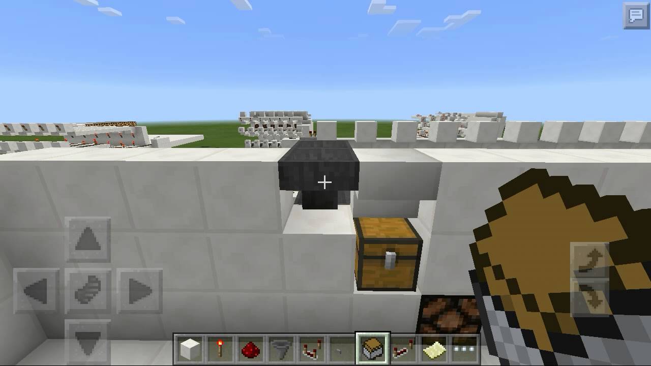 Minecraft pe redstone tutorial simple bank atm storage system add on ...