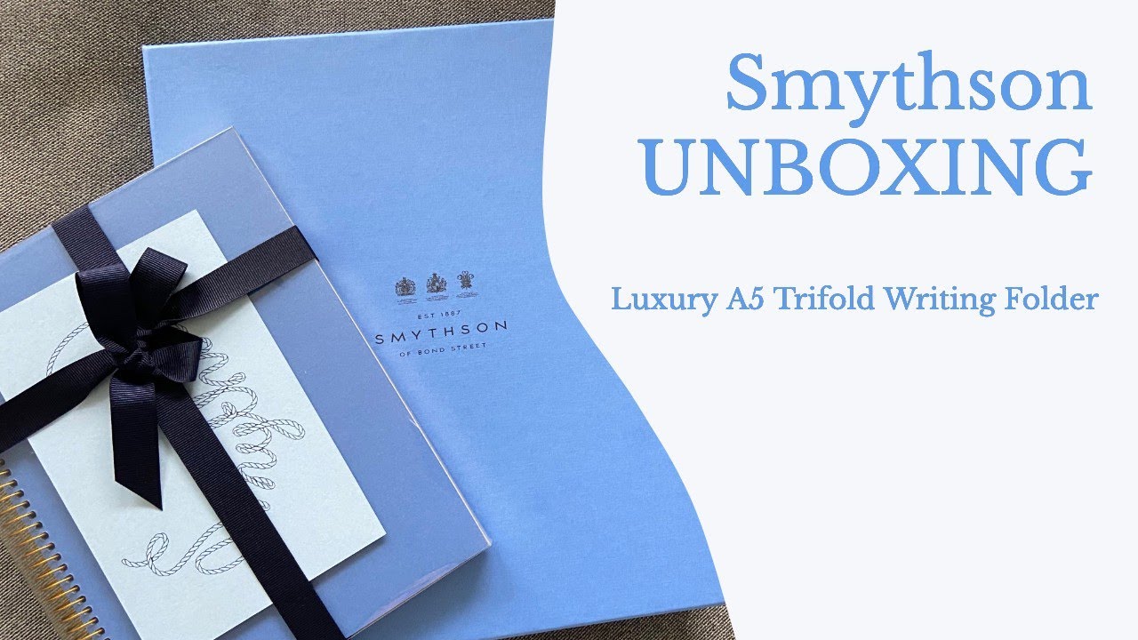 SMYTHSON UNBOXING! Luxury Stationery 🎁 - YouTube