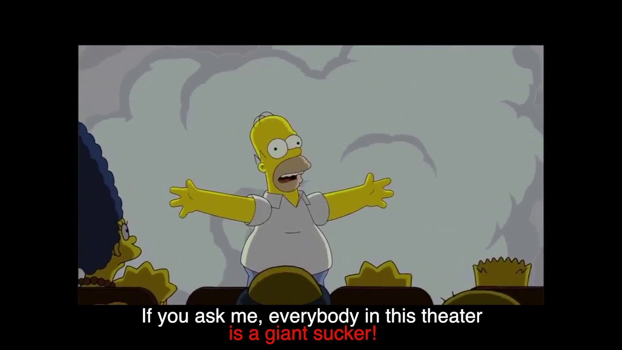 The Simpsons : The Itchy and Scratchy movie in the cinema hall (ENG Sub ...