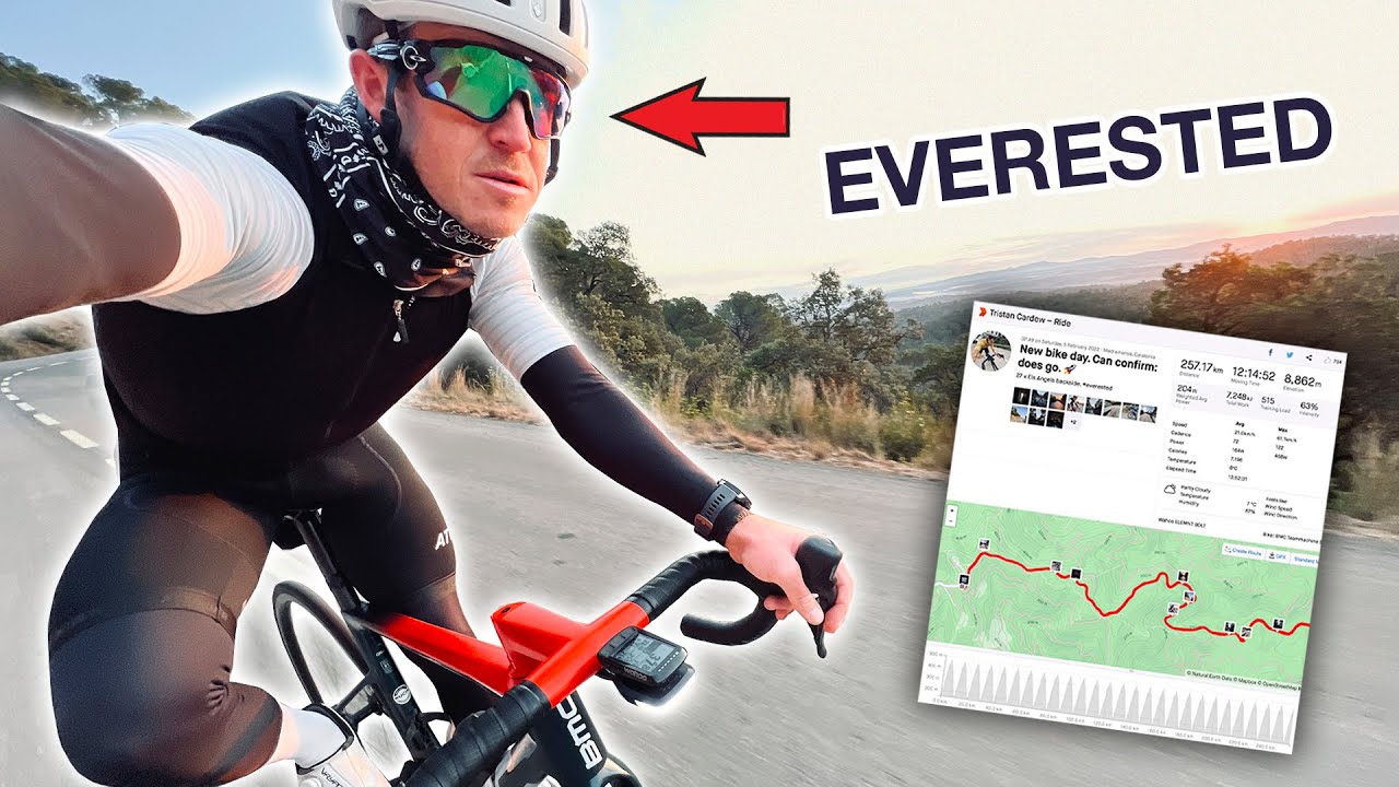 EVERESTING! New bike, FIRST ride & how I climbed 9000 meters in one go ...
