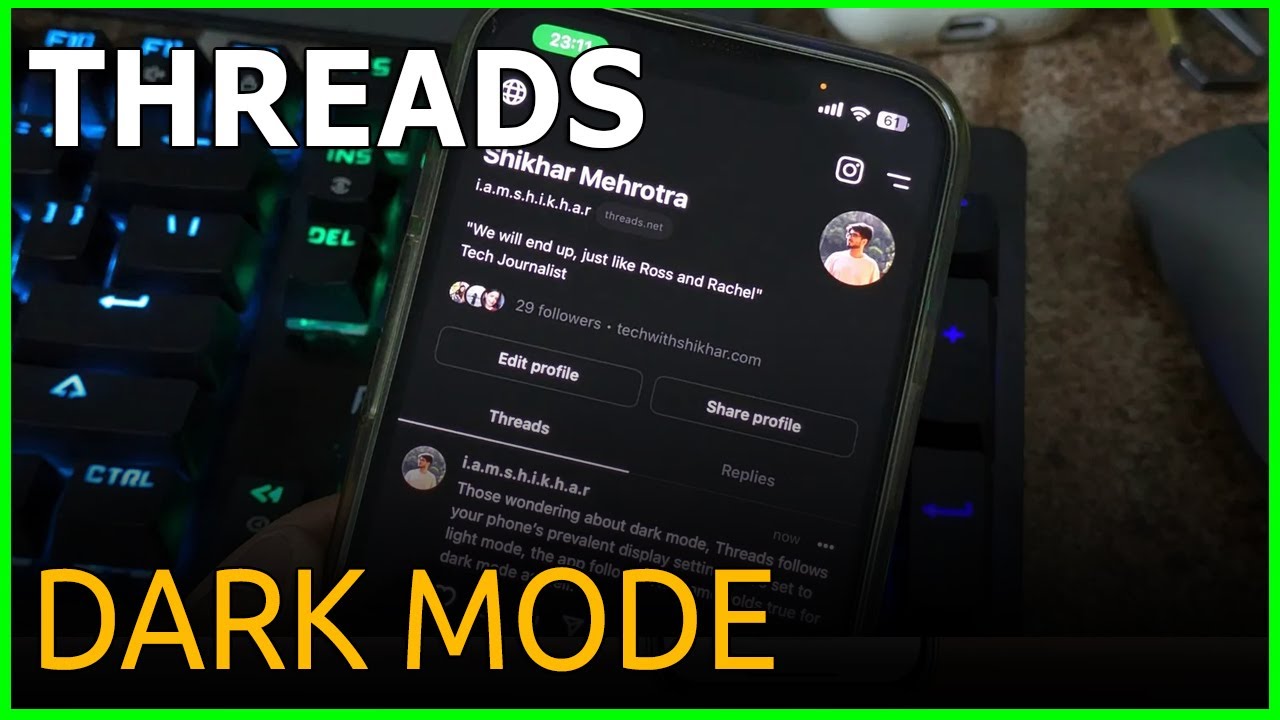 How To Enable Dark Mode On Instagram's Threads App #instagramthreads # ...