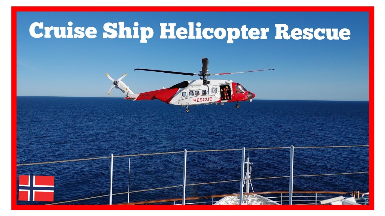SAR Helicopter 🚁 Rescue Action. Cruise ship passengers rescued by ...