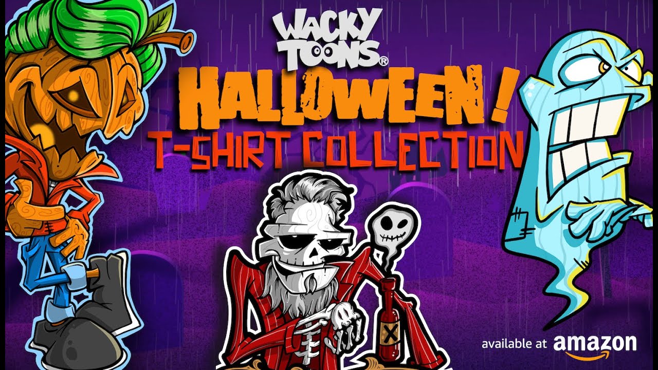Wacky Toons' Halloween Collection, T-shirts with cartoon ghosts ...
