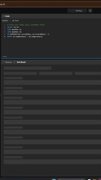 Leetcode 197 in 30 Seconds | SQL 50 Challenge #SQL #SQLChallenge # ...