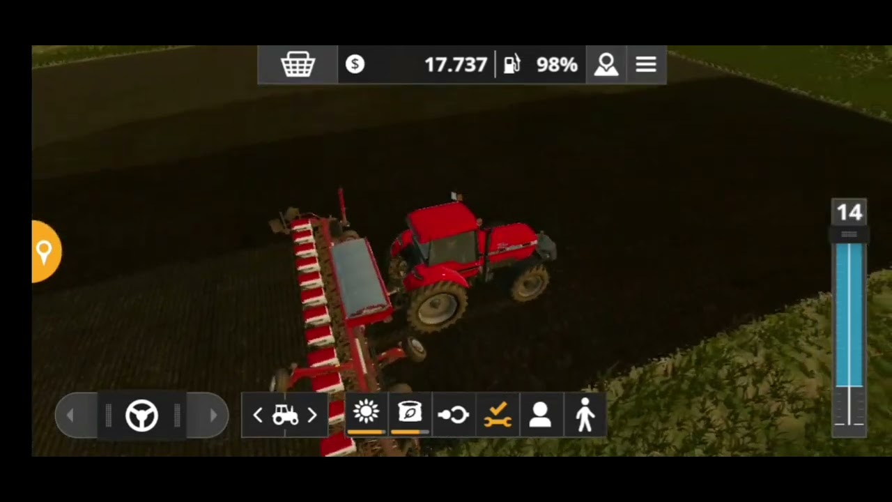 sembrando girasol 🌻 con la sembradora nueva serie farming #8 - YouTube