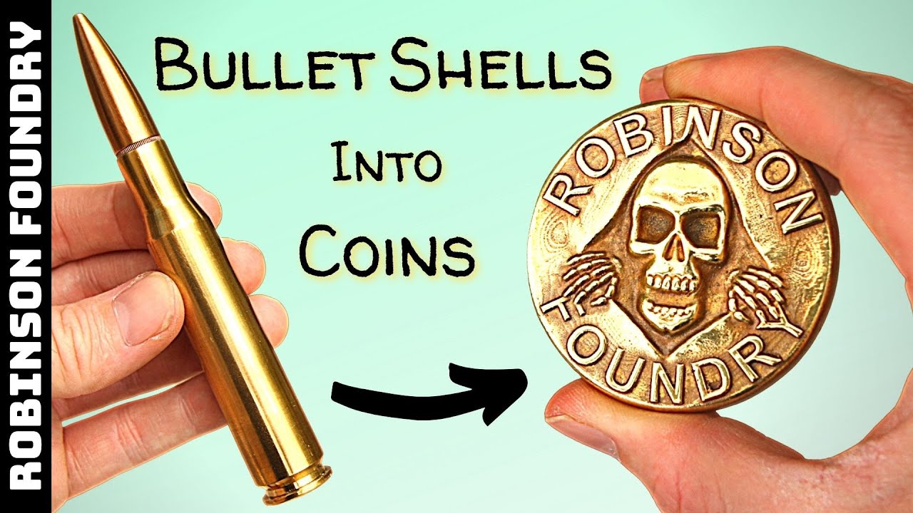 Turning Bullet Casings Into Brass Coins