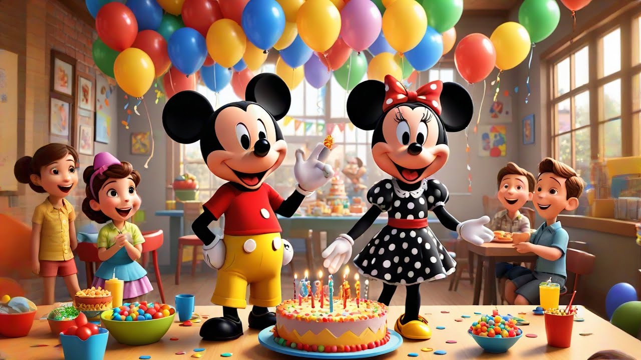 "Mickey & Minnie's Magical Birthday Poem 🎉 | Fun Kids Rhyme" - YouTube