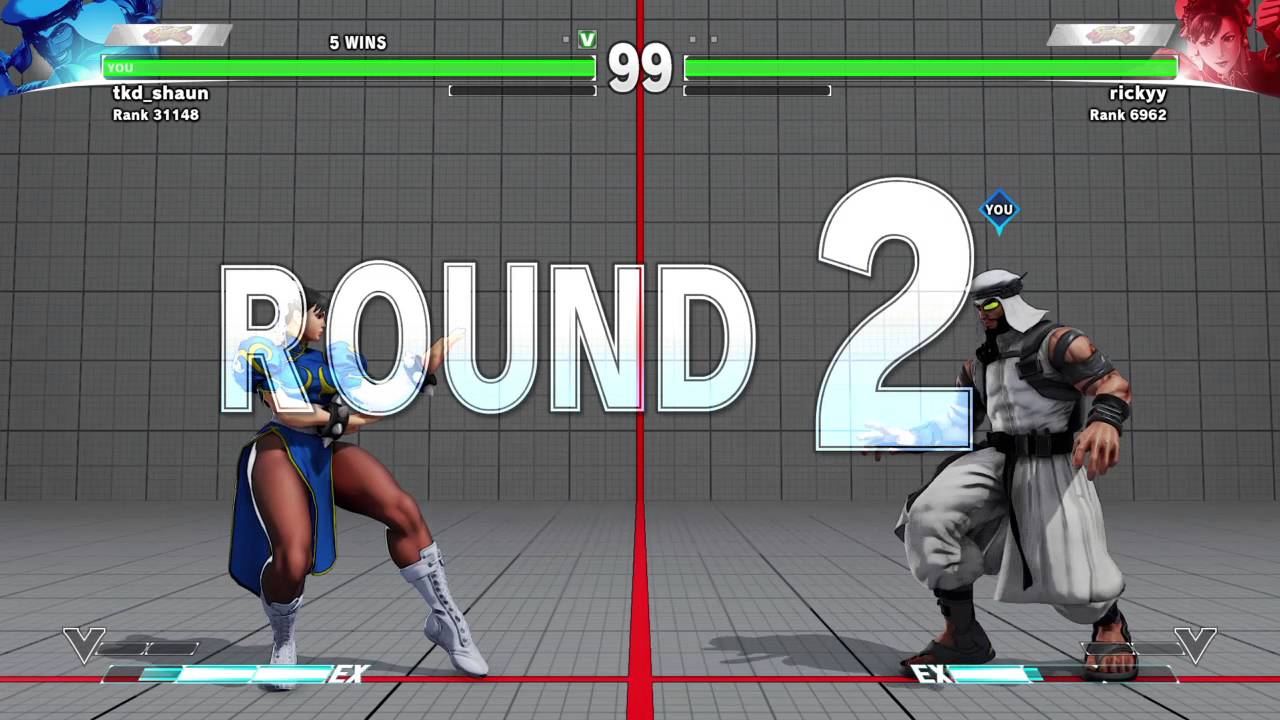 tkd_shaun (Rashid) vs Rickyy (Chun-Li) SFV BETA 3 - YouTube
