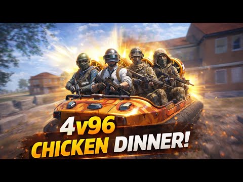 TAKIMLA WİN ALDIQ ! 4V96 | PUBG MOBİLE