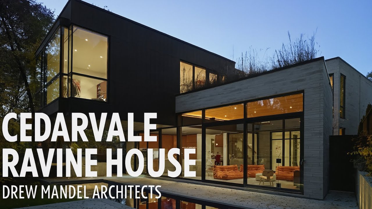 Cedarvale Ravine House: A Modern Masterpiece Carved Into Nature | Drew ...