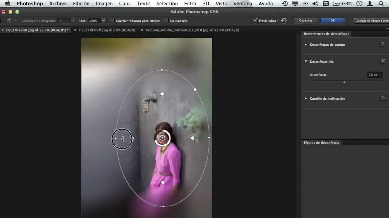 Tutorial Photoshop CS6 // Filtros de desenfoque - YouTube