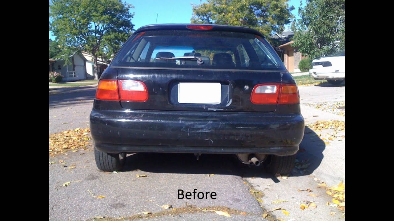 eg6 92 civic si hatch bosal brospeed catback exhaust - YouTube