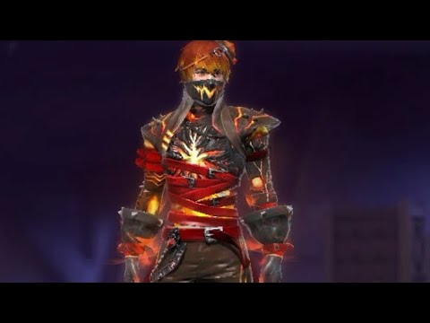 Free Fire Flaming red bundle - YouTube
