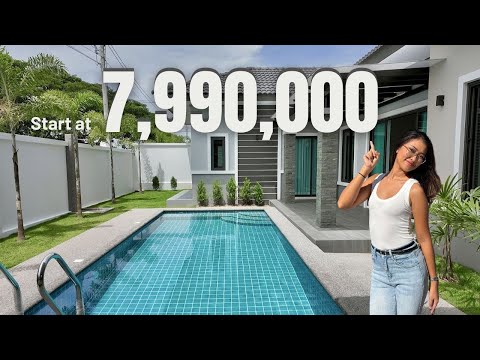 Brand New Pool Villa - The Palm Ville Village at Huay yai Pattaya