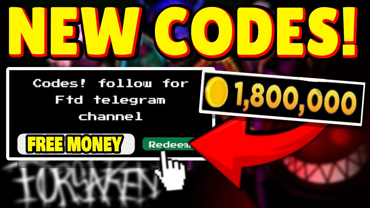 ALL NEW ROBLOX FORSAKEN CODES Get ALL Skins & Free Money | FORSAKEN ...