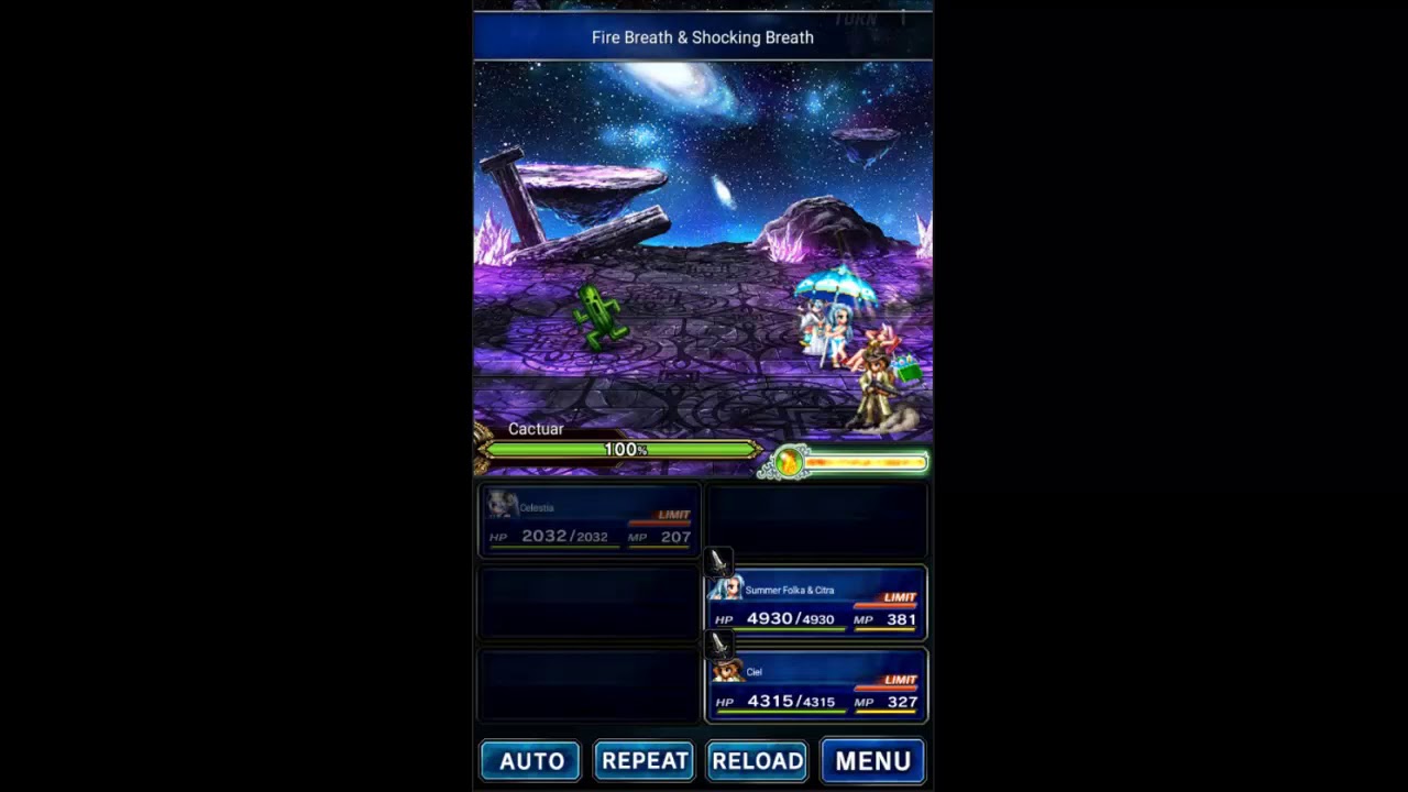 FFBE Limit Bursts - 4-star Celestia (Fire Breath & Shocking Breath ...