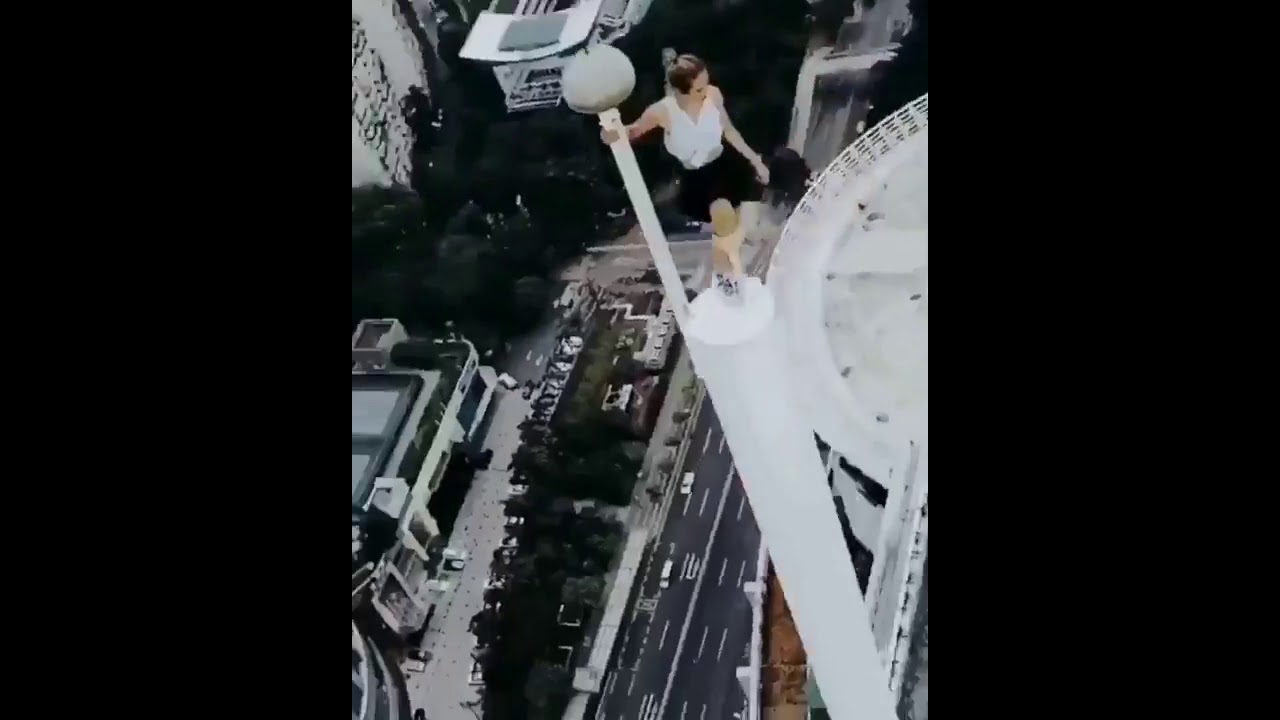 Amazing Girl very high Tower - YouTube