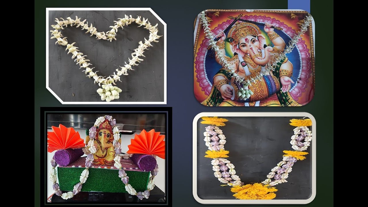 Vinayagar Chaturthi Erukkam poo Malai / How to Make erukkam Flower ...