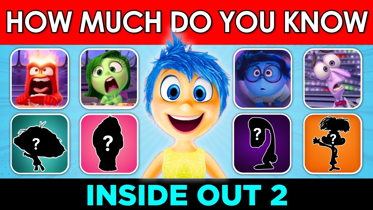 Inside Out 2 Movie Quiz | 30 Interesting Challenges About Inside Out 2 ...