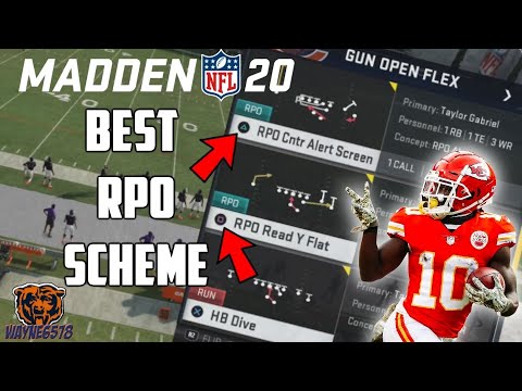 BEST RPO MADDEN 20 - BEST RPO SCHEME MADDEN 20 - HOW TO PUT A WR AT TE ...