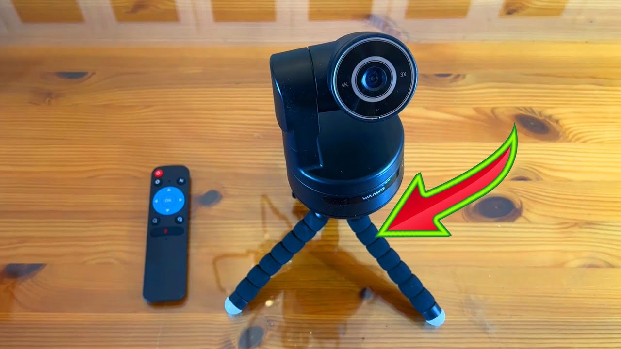 WAAWO 4K PTZ Webcam, Auto-Frame,3X Zoom in/Out - YouTube