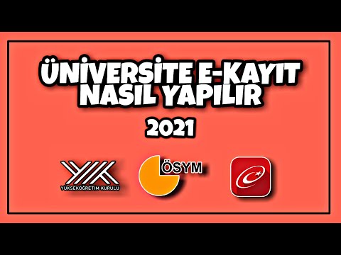 Üniversite E-Kayıt Nasil Yapılır ? 2021 (PC & Telefon)