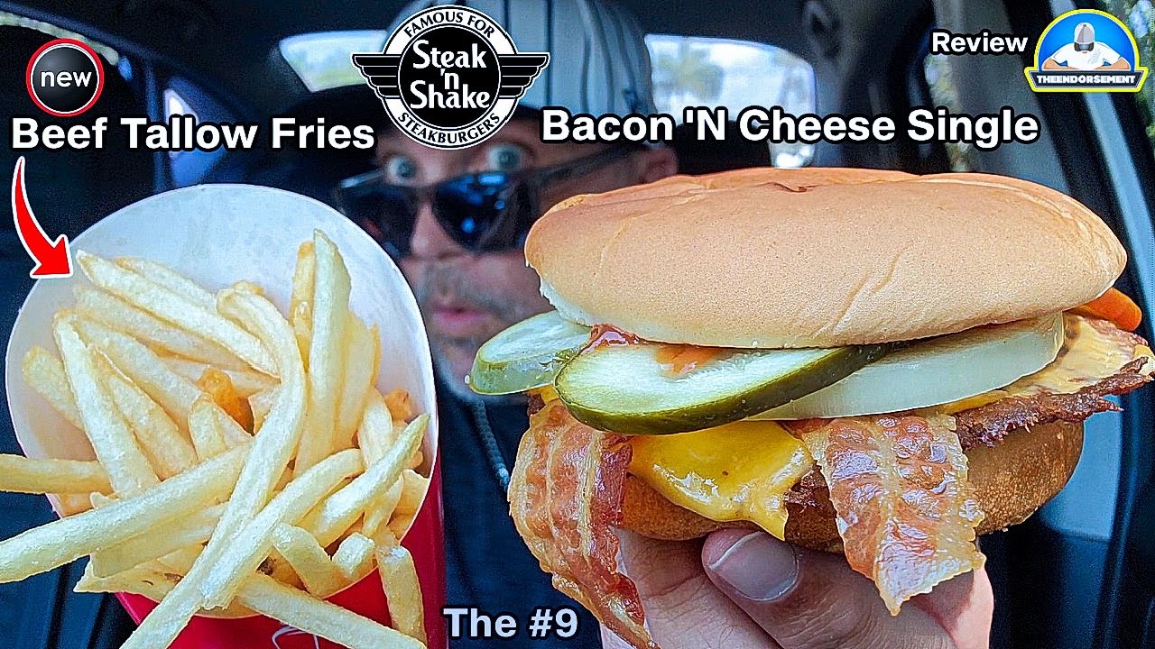Steak 'n Shake® Beef Tallow Fries Review! 🍟 | Bonus Bacon 'N Cheese ...