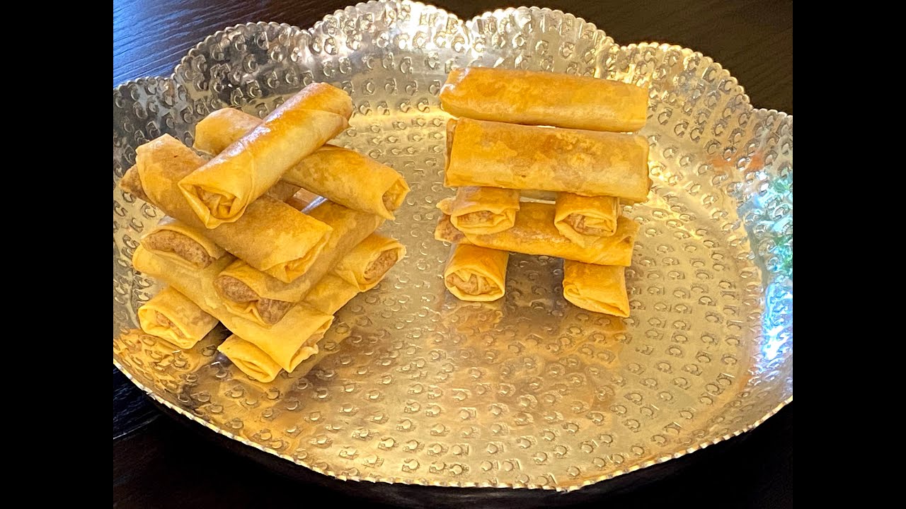 Coconut Spring Rolls / Easy Coconut Pitha - YouTube