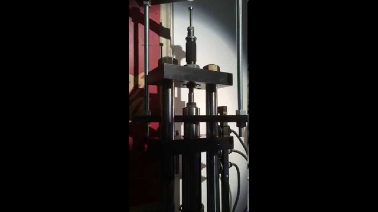 10mm swage on Corbin Hydro - YouTube