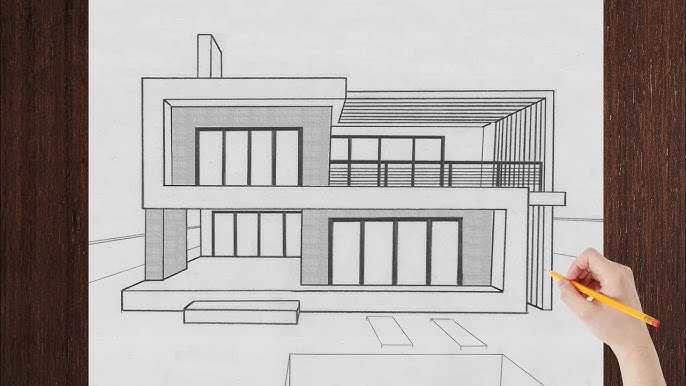 Dream House Drawing Sketch