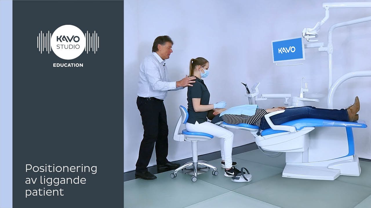 Ergonomi för tandvården: Positionering av liggande patient - YouTube