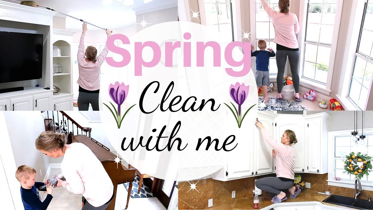 SPRING CLEAN WITH ME // SERIOUS CLEANING MOTIVATION // Amanda Sandefur ...