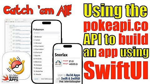 Build a Pokedex in SwiftUI - API-access, JSON-parsing, Paged-JSON, Image-loading & more! - YouTube